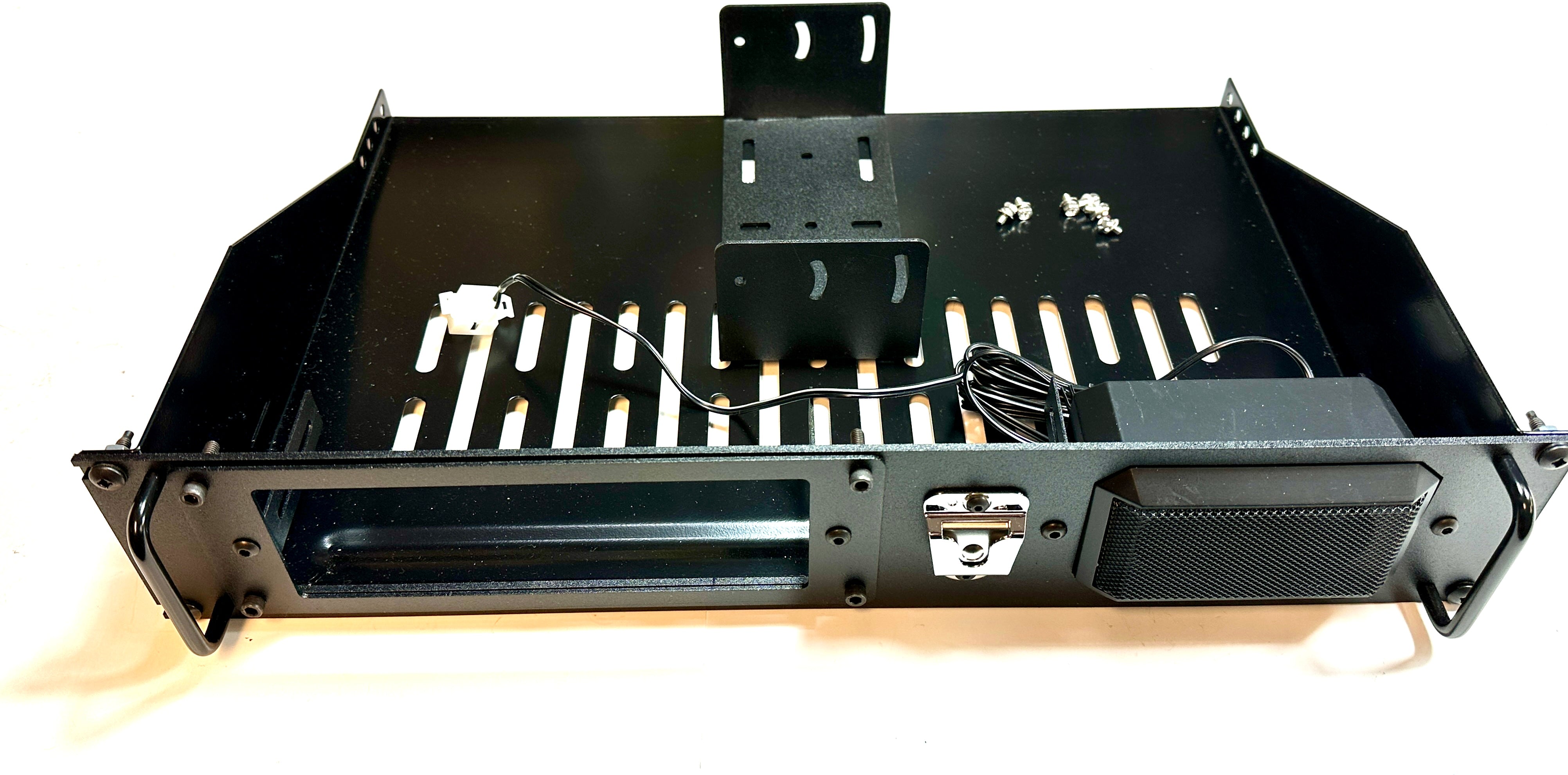 19" Rack Mounting Panel with Rear Tray - Alberta Radio Supply