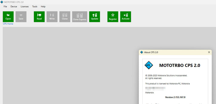 Motorola MotoTrbo Programming Software V16 CPS 2.0 – Alberta Radio Supply