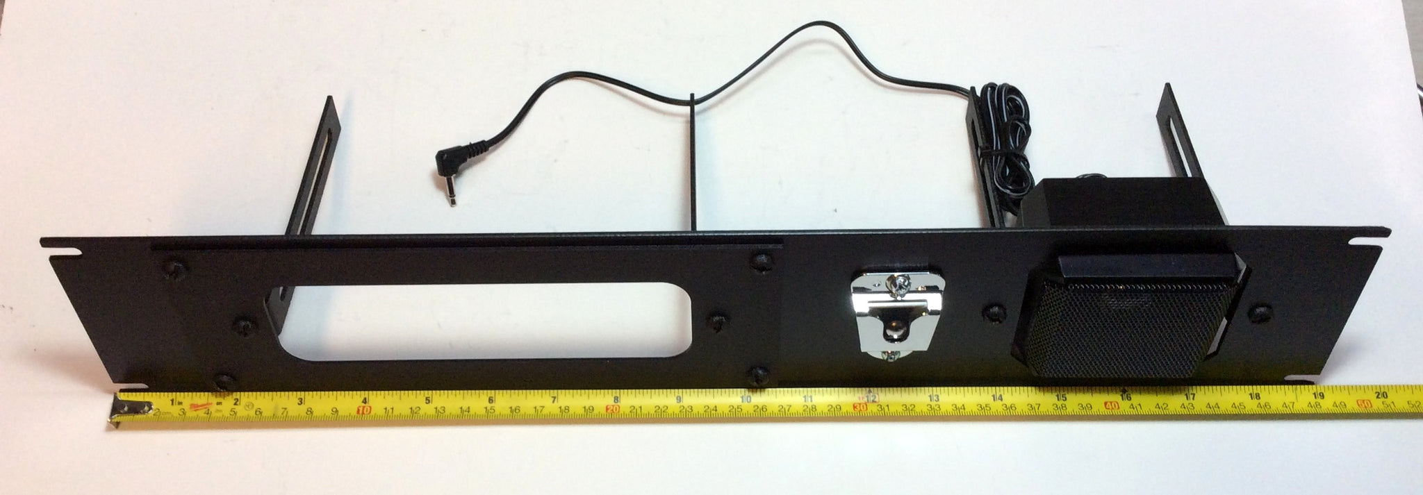 19" Rack Panel for Single Radio Mounting Speaker