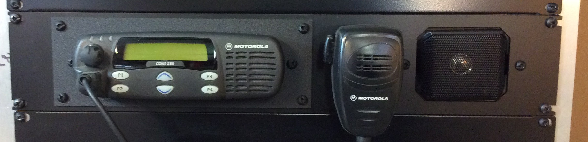 19" Rack Panel for Single Radio Mounting Speaker