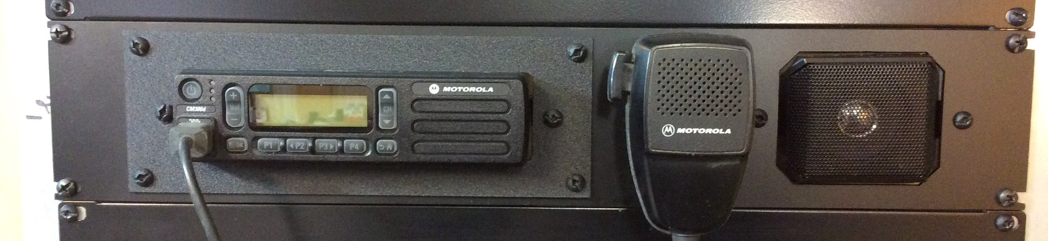 19" Rack Panel for Single Radio Mounting Speaker