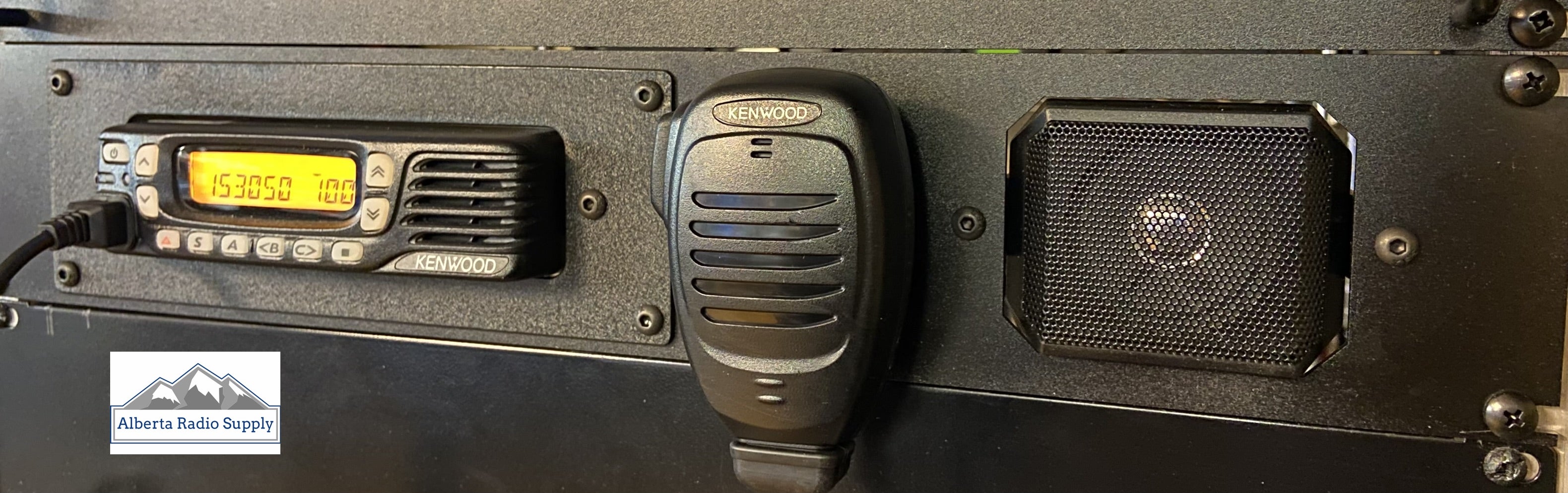 19" Rack Panel for Single Radio Mounting Speaker