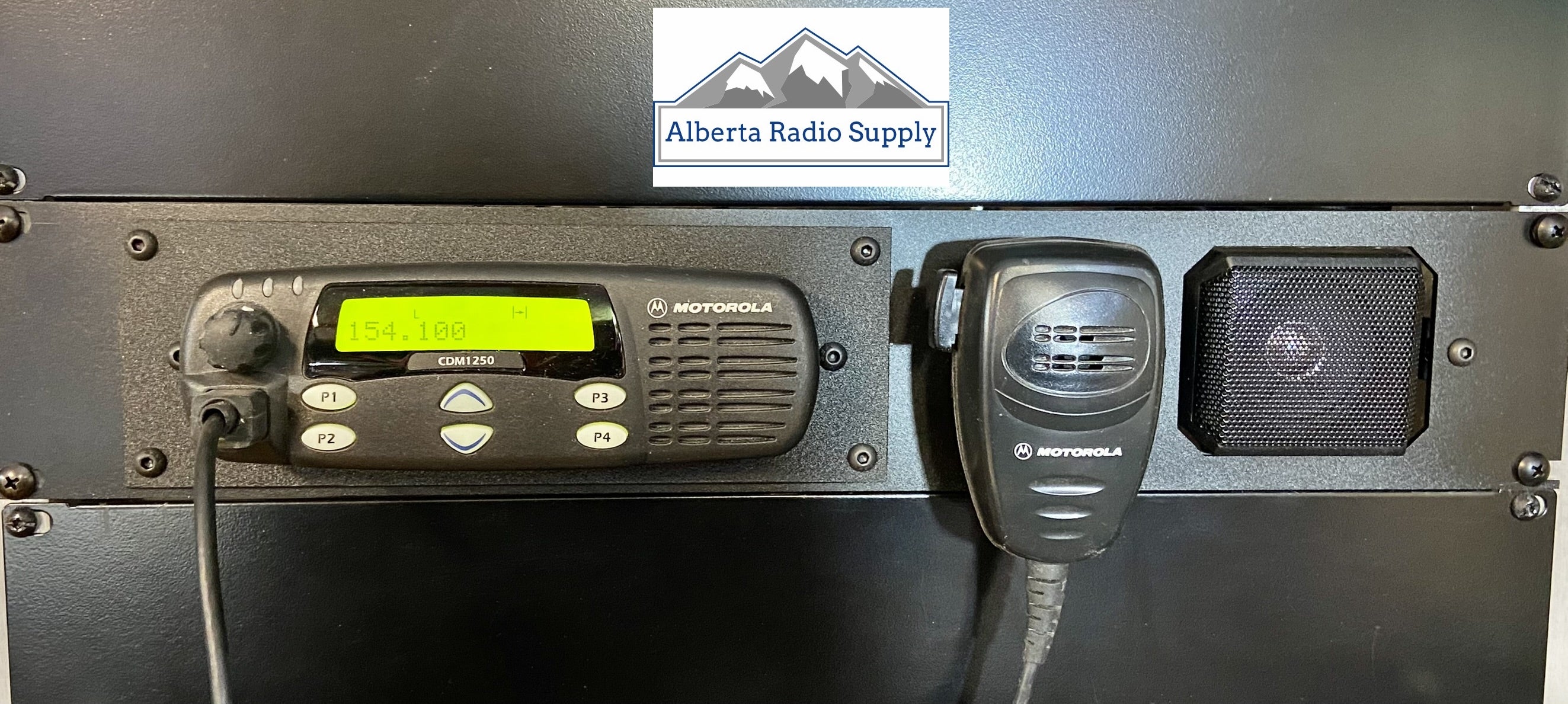 19" Rack Panel for Single Radio Mounting Speaker