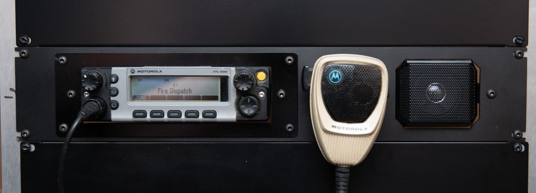 19" Rack Panel for Single Radio Mounting Speaker